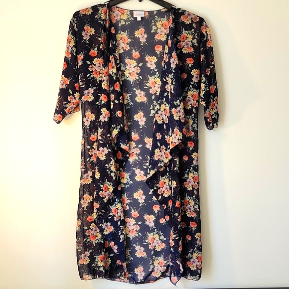 LuLaRoe | Kimonos & Yukatas | Lularoe Shirley Kimono Cover Up Wrap Navy ...